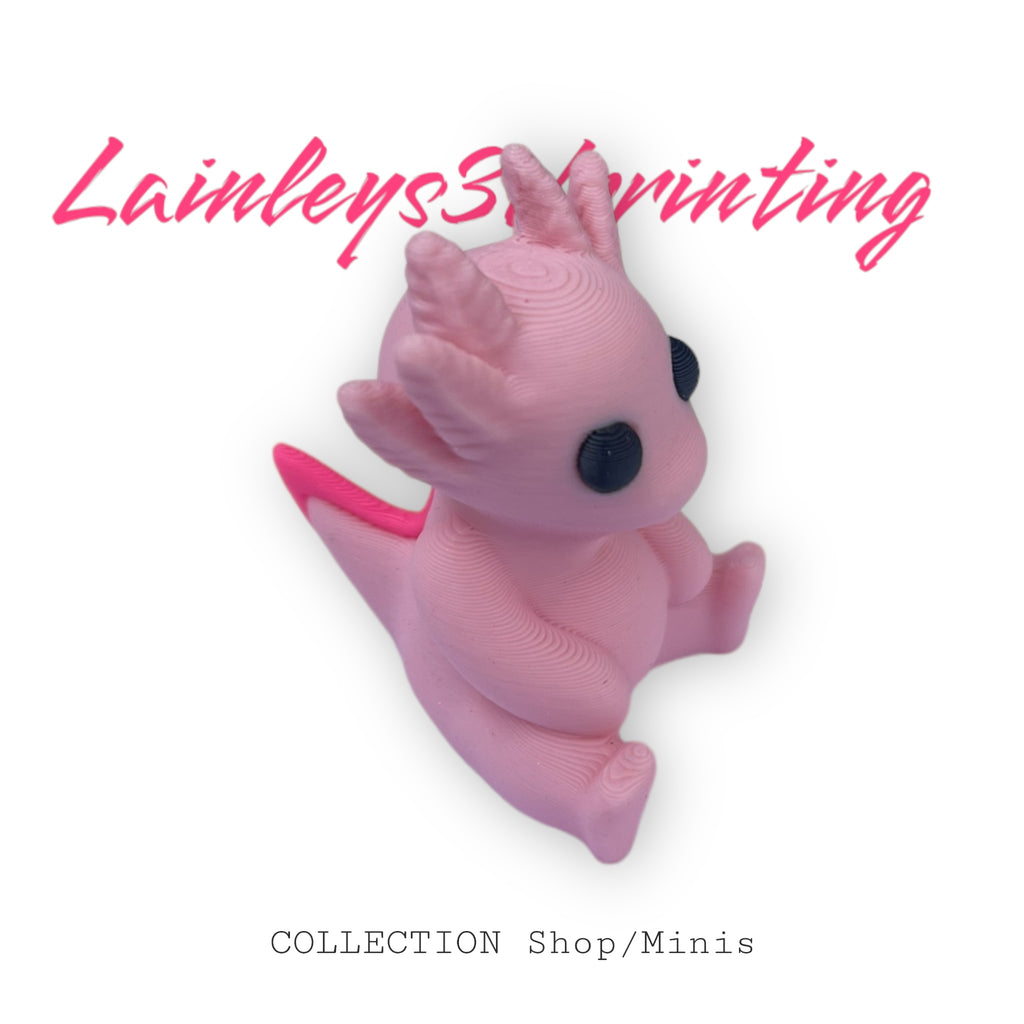 Axolotl statue · Adorable 3D mini figure – Lainleys3dprinting